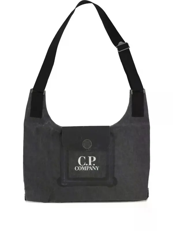 C.P. COMPANY Logo-detail Shoulder Bag - Grey