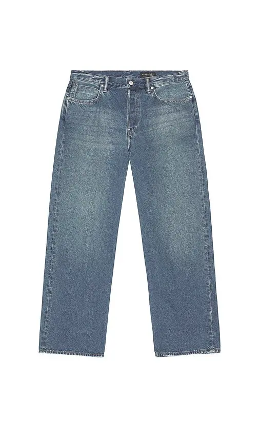 All Saints Lenny Denim Pants In Blue