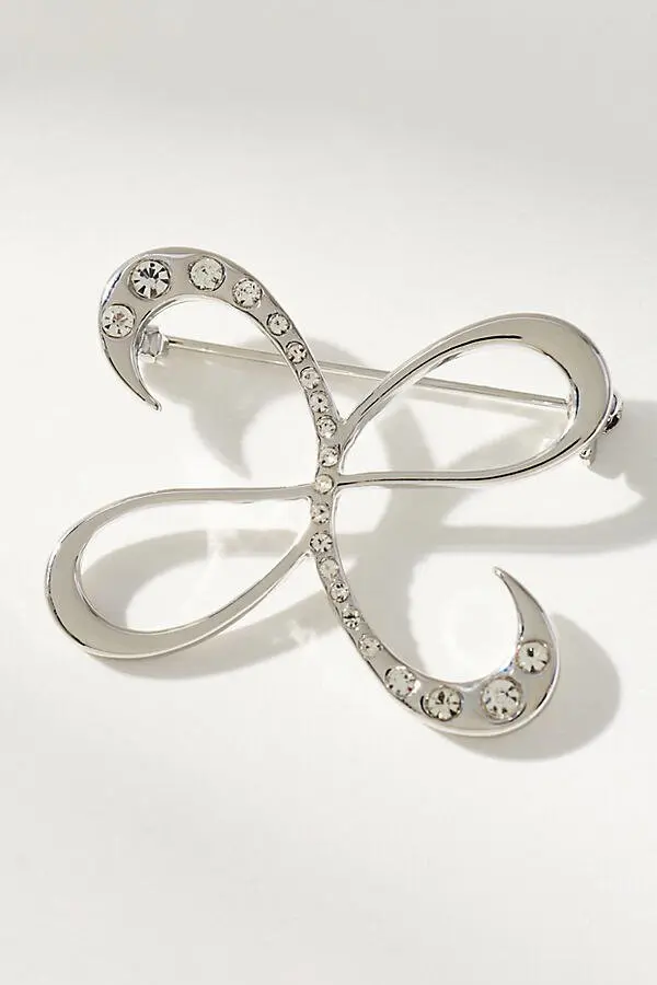 Maeve Pavé Brooch - Silver