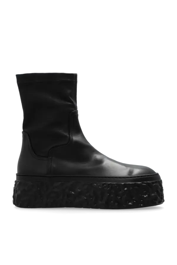 Agl Leather Ankle Boots