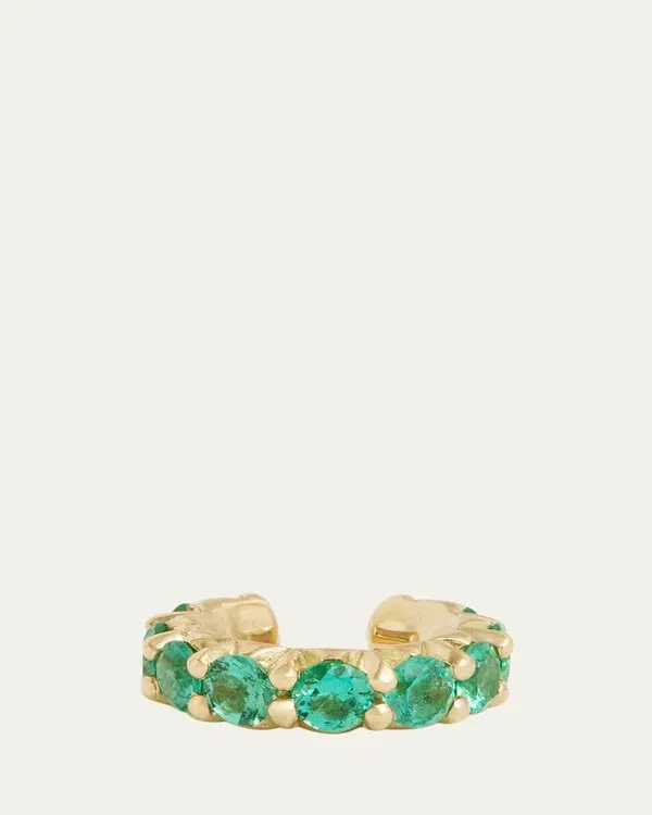 Jamie Wolf 18k Yellow Gold Emerald Ear Cuff
