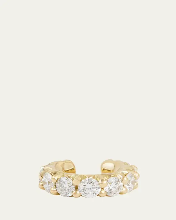 Jamie Wolf 18k Yellow Gold Diamond Ear Cuff