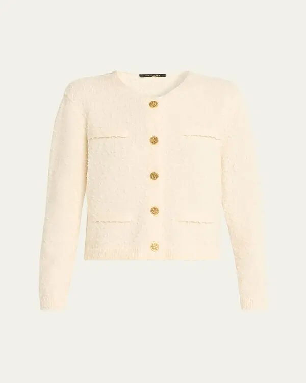 Kobi Halperin Richie Dotted Wool Knit Sweater
