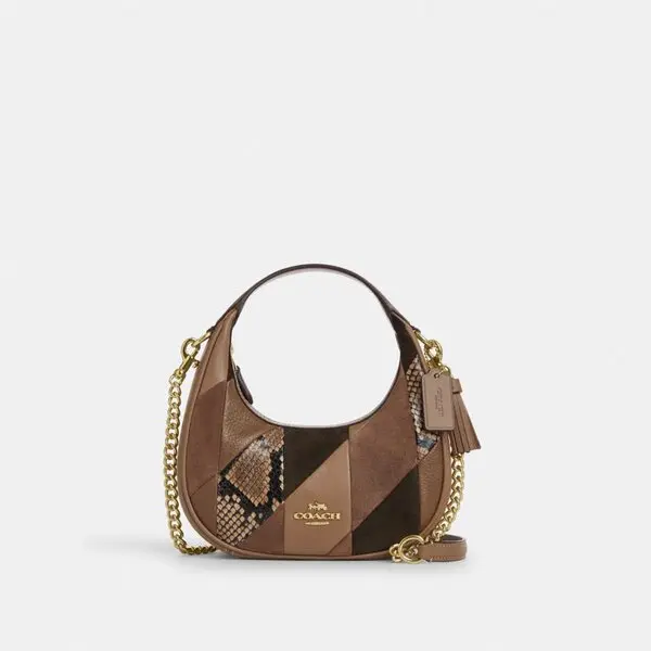 COACH® Carmen Mini Crossbody Bag - Smooth Leather/im/mushroom Multi