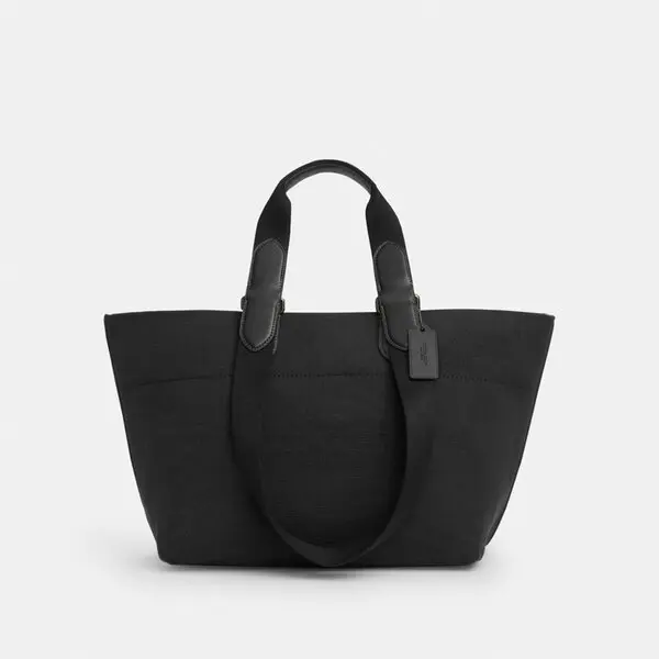 COACH® Small Tour Tote Bag - Canvas/gunmetal/black Multi