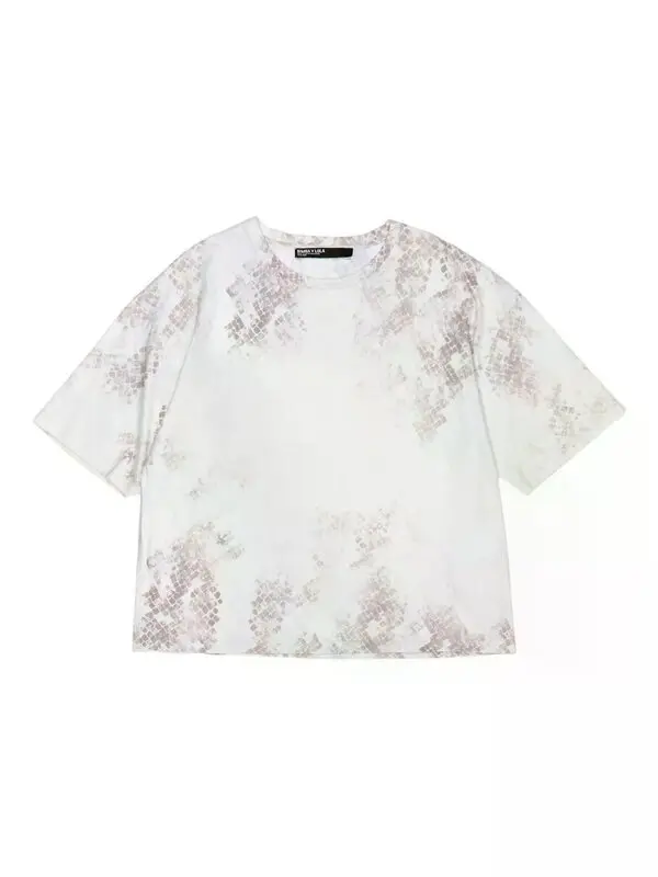 Bimba Y Lola Snakeskin-print T-shirt