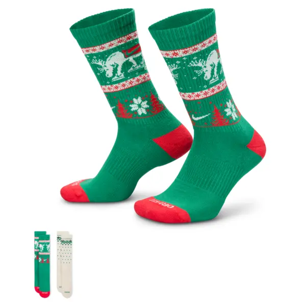 Nike Everyday Plus Cushioned Winter Wonderland Crew Socks