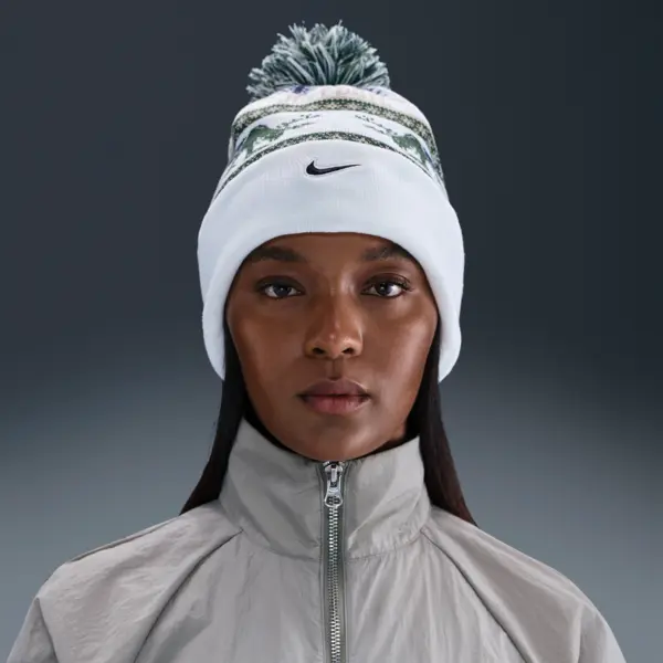 Nike Peak Winter Wonderland Beanie - White