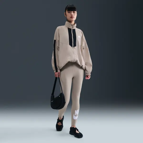 Nike Sportswear Classics High-waisted Graphic Leggings - Grey