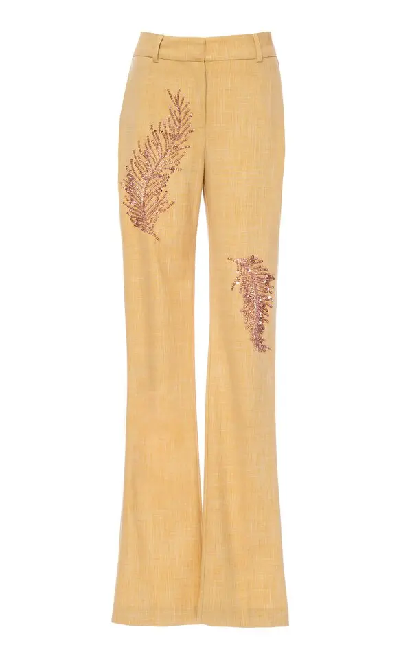 DES_PHEMMES Bead Embellished Tailored Suit Pant