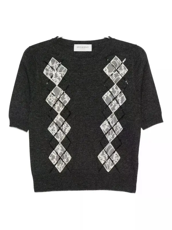 ERMANNO FIRENZE Sequin-embellished Sweater