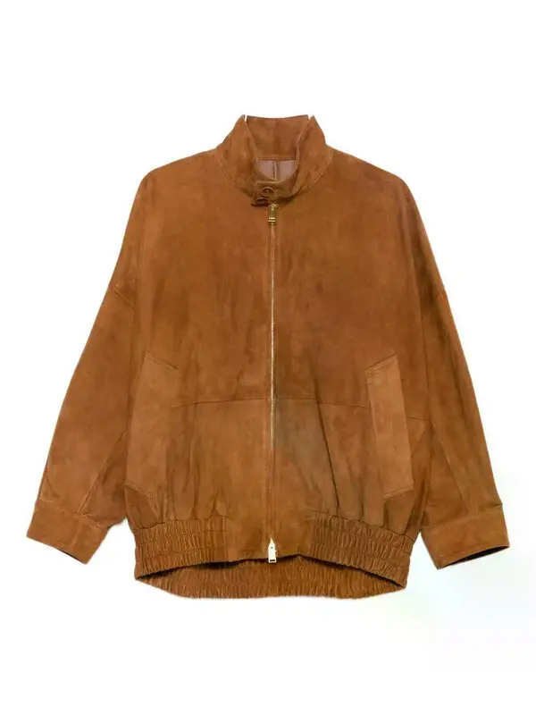 DARKPARK Leather Bomber Jacket