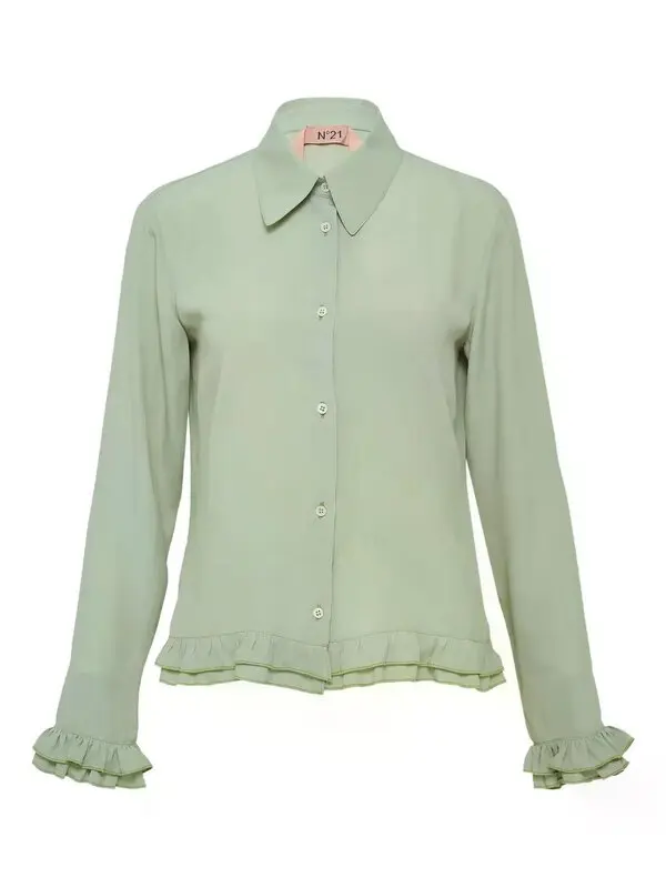 N°21 Ruffled-trim Shirt
