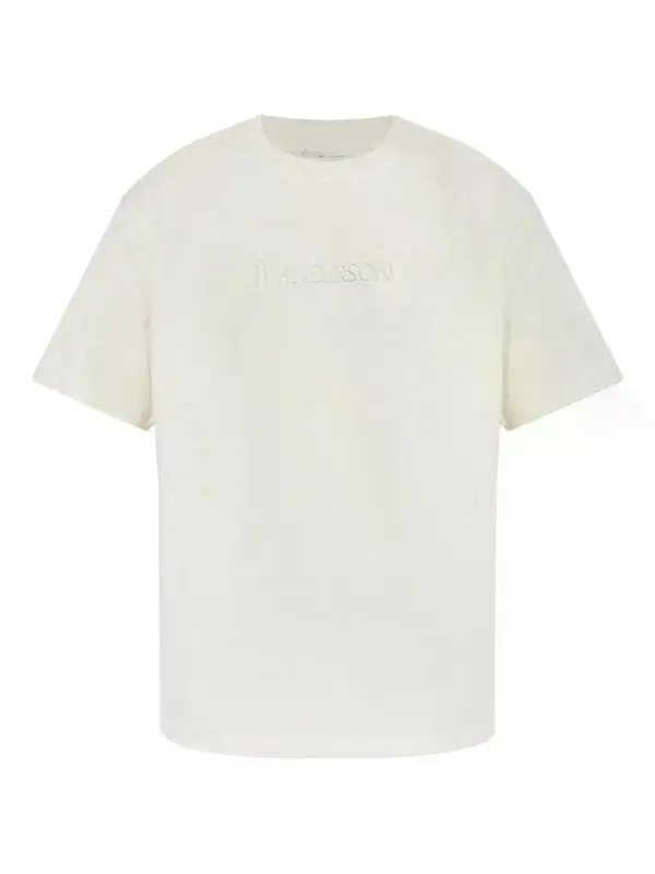 JW Anderson Embroidered-logo T-shirt - White