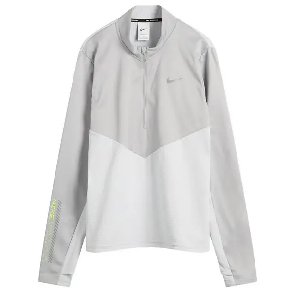 Nike Winterized Half-zip - Platinum/grey/volt