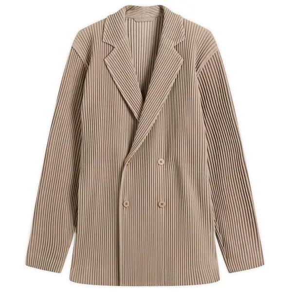 Issey Miyake Double-breasted Jacket - Riverside Grey