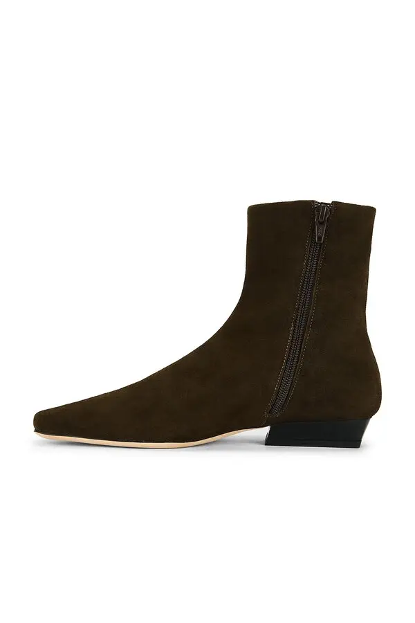 Staud Wally Flat Ankle Boot - Truffle
