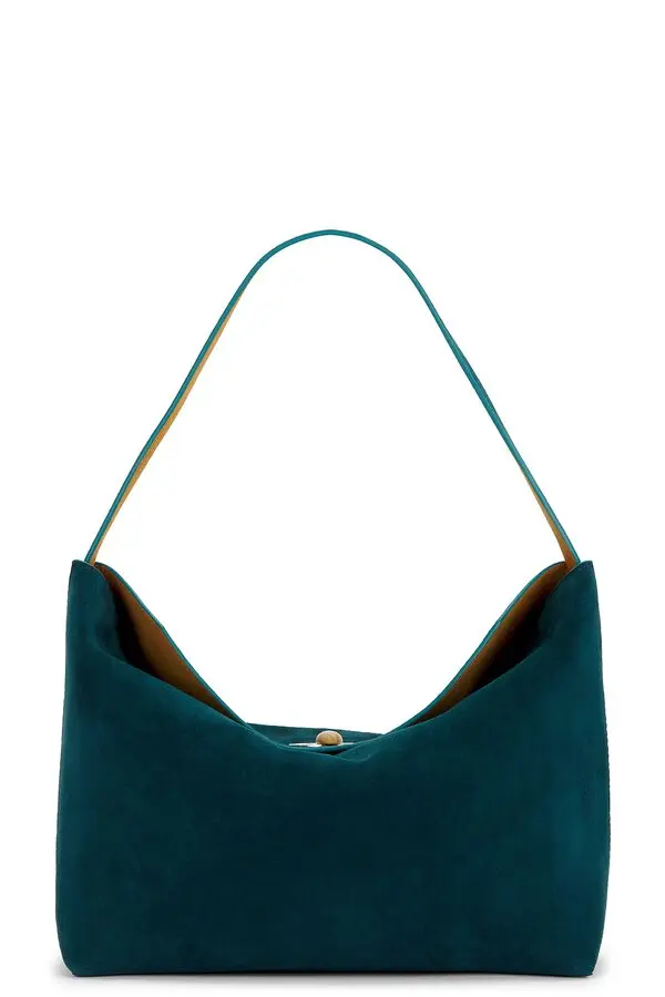 Christopher Esber Turnlock Suede Shoulder Bag