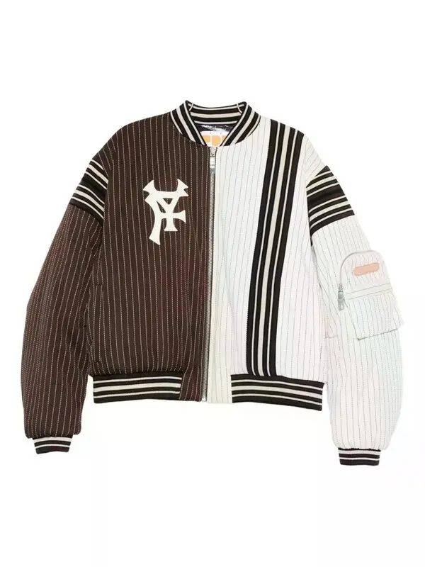 PDF Pinstripe Zip-up Jacket
