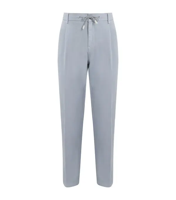 Eleventy Wool-cashmere Trousers - Blue
