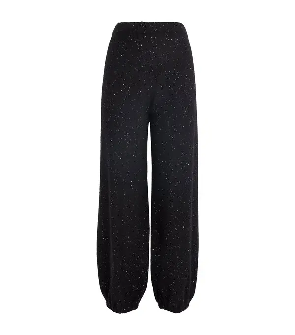 Fabiana Filippi Wool-silk-blend Sequin Trousers