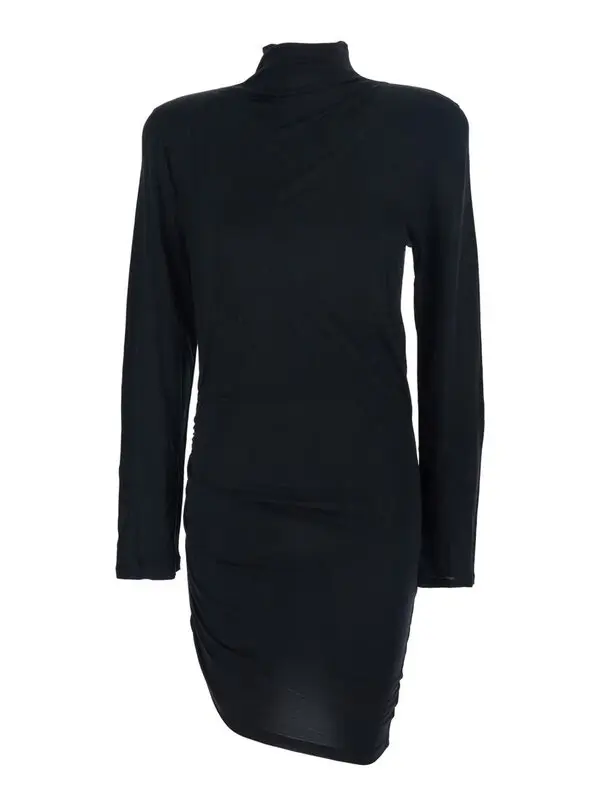 Jacquemus La Robe Spallina' High-neck Dress With Asymmetrical Design In Fabric