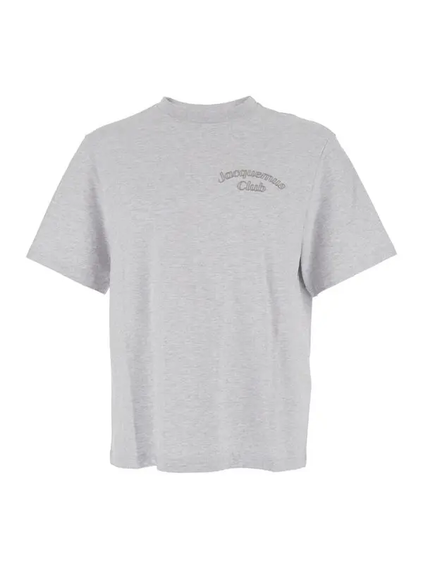 Jacquemus Le T-shirt Club' T-shirt With Logo Lettering On The Front In Cotton