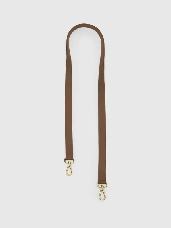 ATP ATELIER Stra Leather Long Shoulder Strap - Tahini