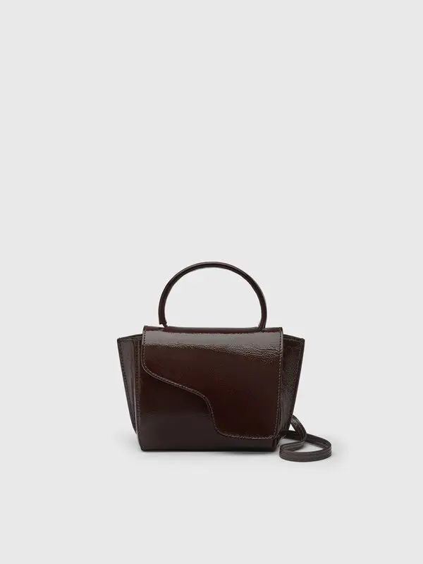 ATP ATELIER Montalcino Naplak Leather Mini Handbag - Walnut