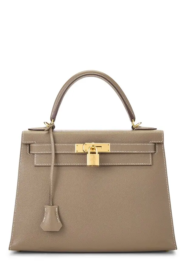 Hermès Etoupe Epsom Kelly Sellier 28
