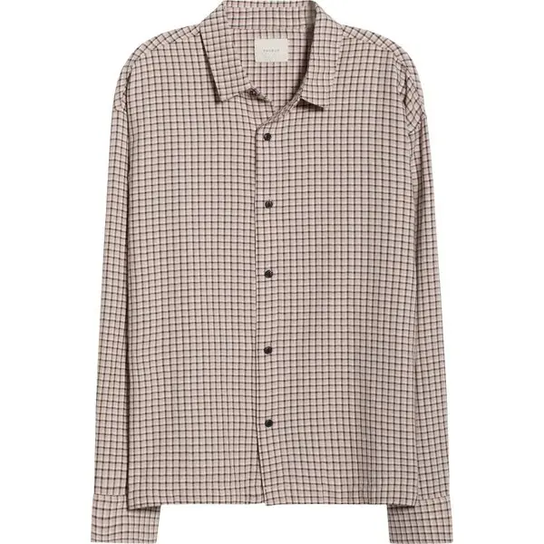 PACSUN Microplaid Button-up Shirt