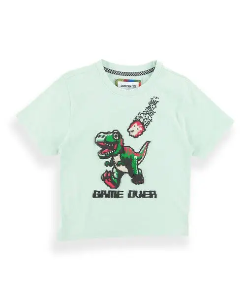 Sovereign Code Alert T-shirt - Mist Green/game Over