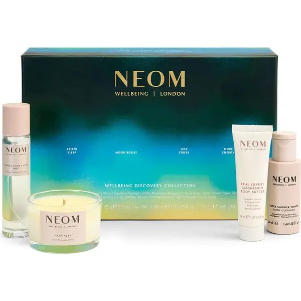 NEOM WELLBEING Hoilday Wellbeing Discovery Collection Set $60 Value