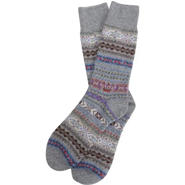 Barbour Boyd Fair Isle Wool Blend Socks