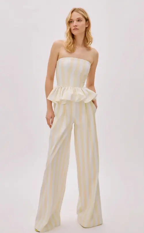 LABECA LONDON Eclipse Striped Cotton Pants
