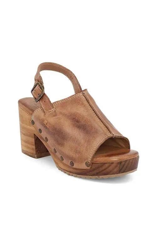 Bed Stu Marie Wood Heel - Tan Dd