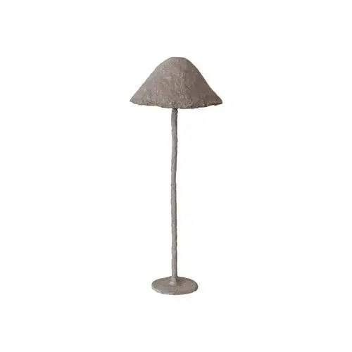 STORIED HOME Handmade Paper Mache And Metal Mushroom Table Lamp