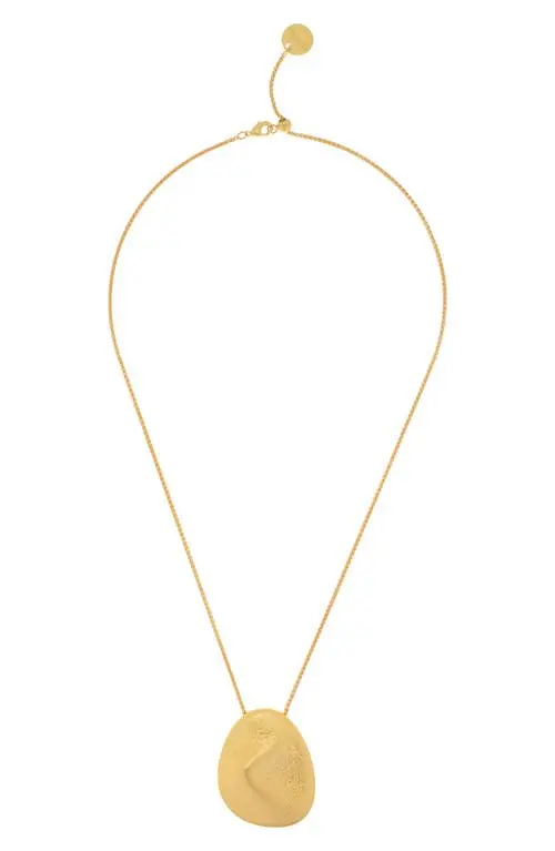 REISS Perdita Textured Pebble Pendant Necklace