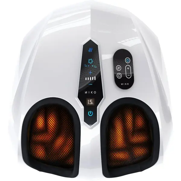 MIKO Shiatsu Foot Massager With Heat - White