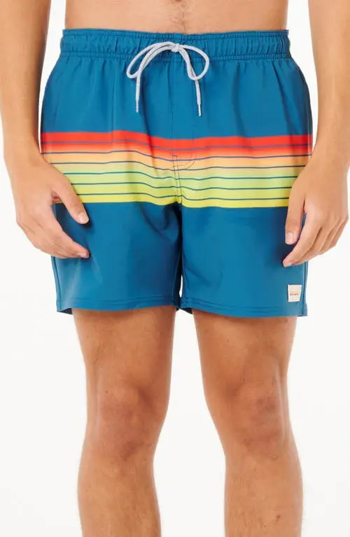 Rip Curl Surf Revival Volley Swim Trunks - Deep Ocean