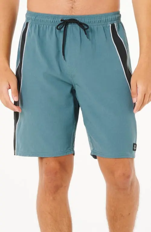 Rip Curl Giant Prawn Volley Swim Trunks - Bluestone