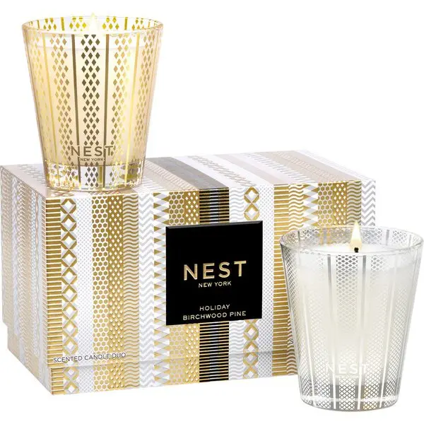 NEST NEW YORK Holiday & Birchwood Pine Classic Candle Set