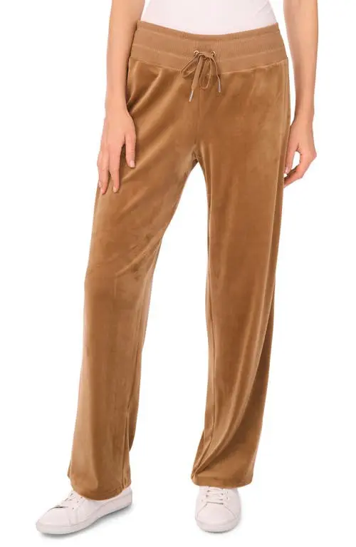 Vince Camuto Straight Leg Drawstring Pants - Camel
