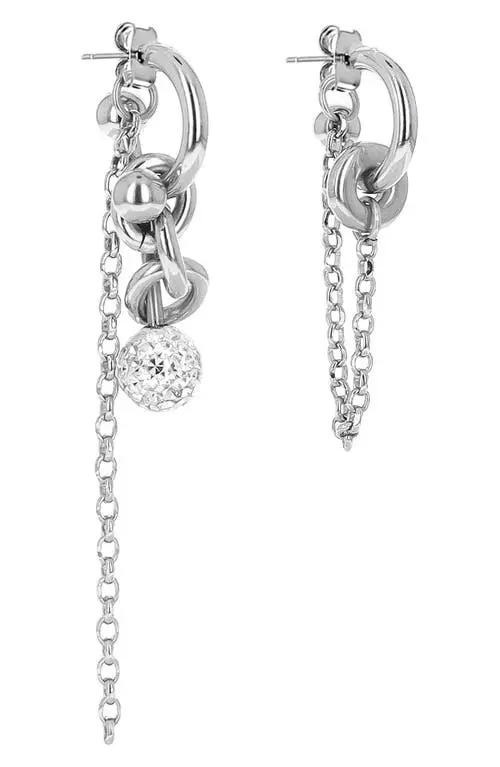 JUSTINE CLENQUET Amon Crystal Drop Earrings
