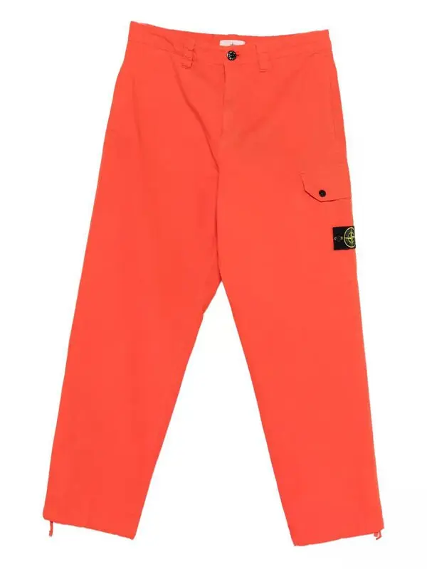 Stone Island Compass-badge Cargo Trousers - Orange