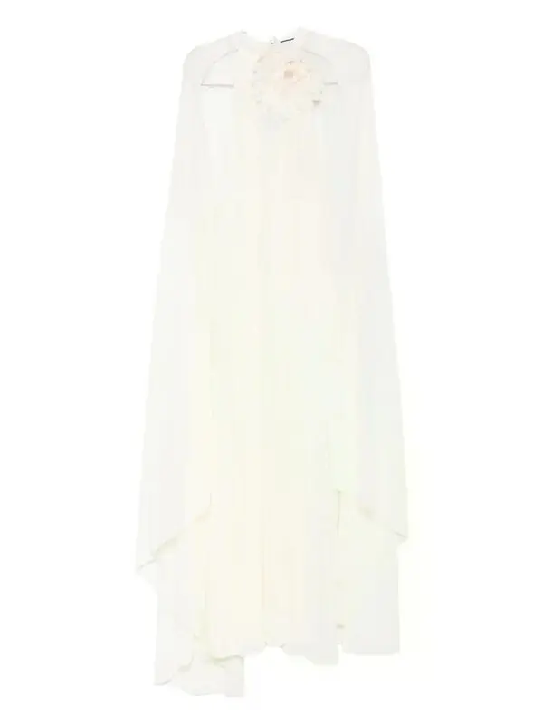 RAHIL HESAN Floral-appliqué Gown