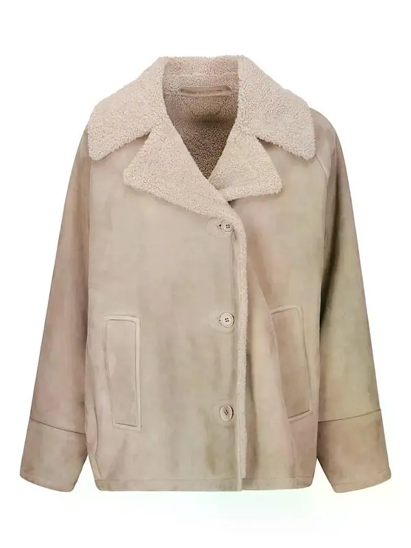 SALVATORE SANTORO Shearling-collar Jacket