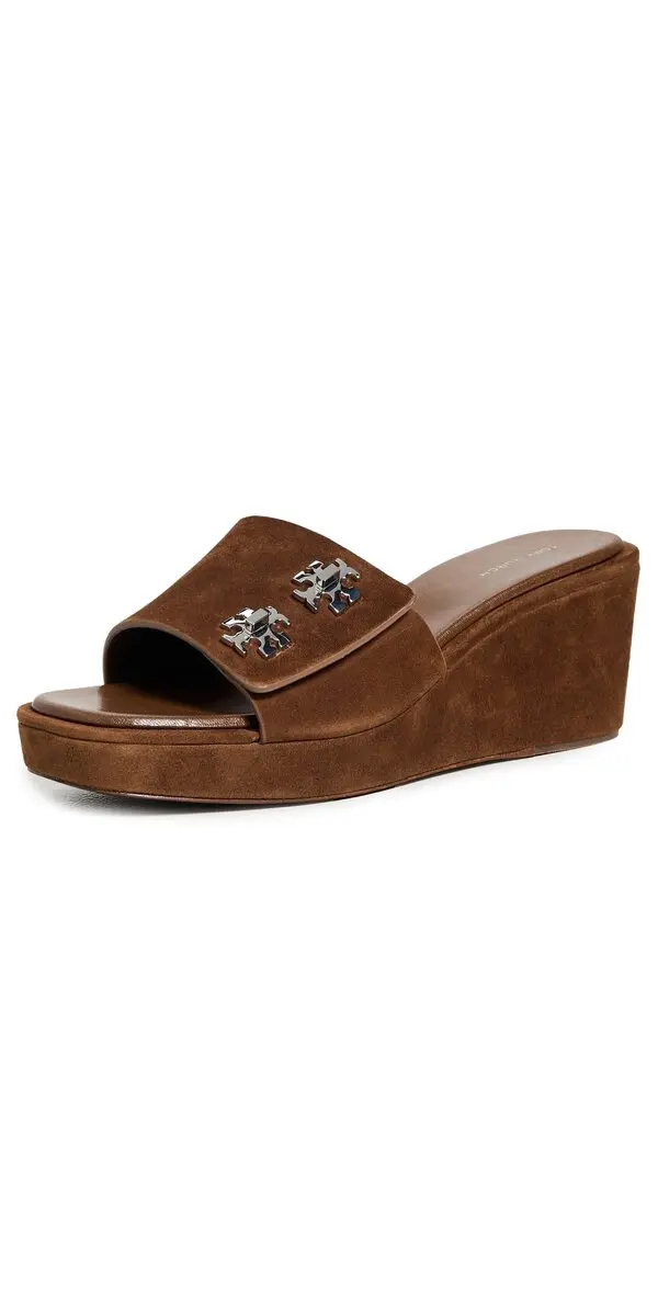 Tory Burch Turnlock Wedge Sandals 60mm