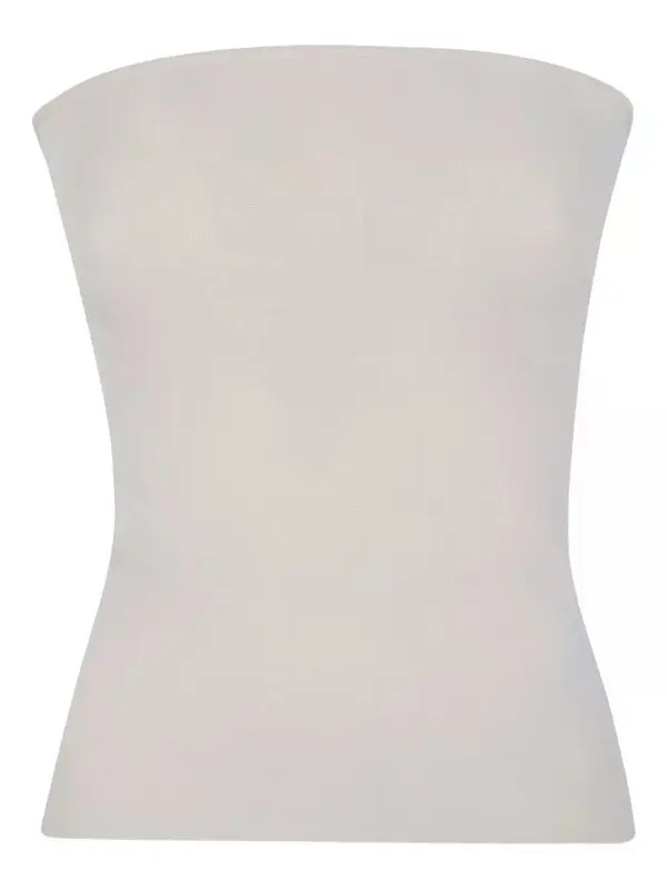 ENTIRE STUDIOS Ribbed-knit Strapless Top