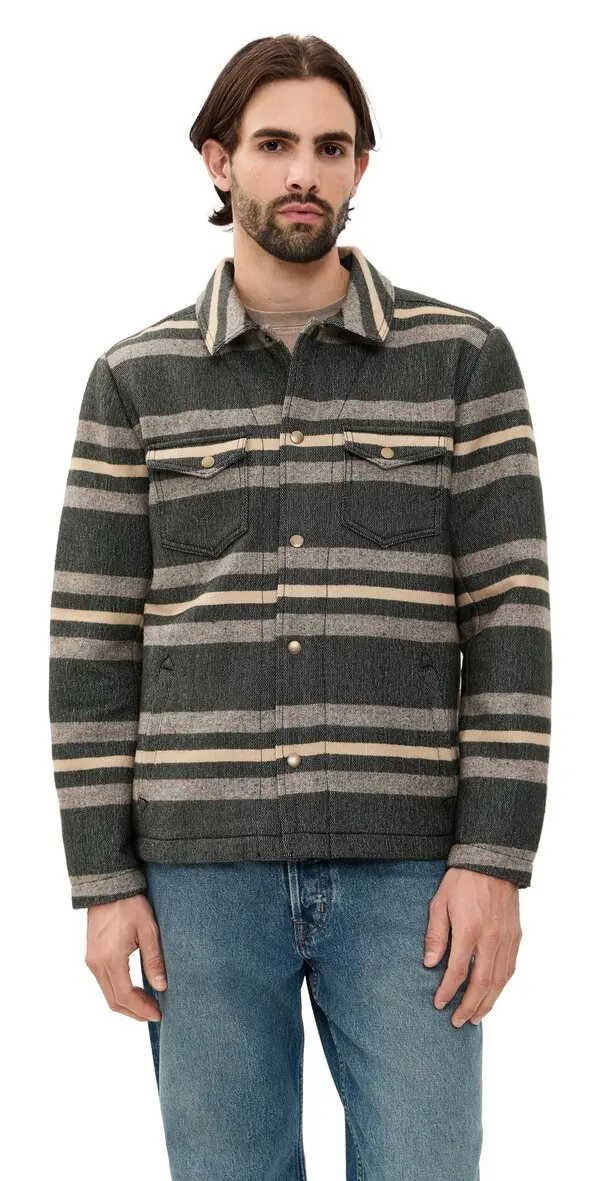 Billy Reid Heirloom Stripe Woodsman Jacket